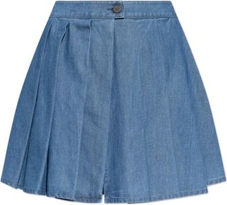 Emporio Armani Femme, Jupes, Bleu, Taille: 36 FR Skirt-Shorts