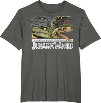 Jurassic Park Velociraptor Pack Portraits T-Shirt