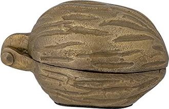 Bloomingville Bex Deko Tiegel in Messing aus Aluminium, kleiner Tiegel mit Deckel, antiker Look, f&uuml;r Dekoration oder Aufbewahrung, Ma&szlig;e: 9,5x5,5x6 cm, 82053693