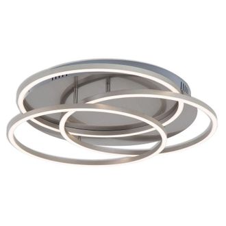 Briloner led Deckenleuchte Dimmbar Memoryfunktion 56 w silber Metall-Kunststoff