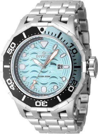 Invicta Pro Diver 47846 Herrenuhr - Quarzwerk - Edelstahl mit blauem Zifferblatt - 52 mm