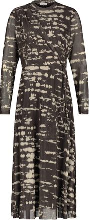 Gerry Weber Damen 880018-35026 Kleid, Braun/Ecru/Weiss Druck, 36 EU