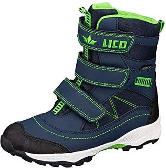 Lico Jungen Soldsvall V Schneestiefel, Marine Lemon, 33 EU