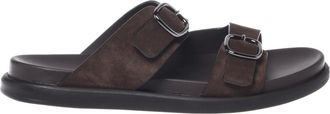 Baldinini Homme, Chaussures, Brun, Taille: 42 1/2 EU Suede Mule