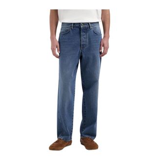 Olaf Hussein Relaxed Denim Hose Gewaschenes Indigo - - Jeans - Herren - Blau - XL