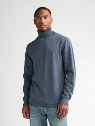 Petrol Industries Rollkragenpullover Men Knitwear Collar Basi Pflegeleichter Materialmix mit Baumwollanteil