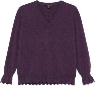 Louis Vuitton pull à col v (années 2000) - Violet