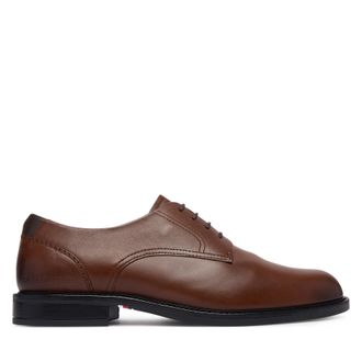 Tommy Hilfiger Oxford Schuhe Tommy Hilfiger Corporate Dressy Lth FM0FM06023 Braun