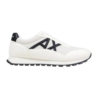 A|X Armani Exchange Homme, Chaussures, Blanc, Taille: 40 1/2 EU Baskets avec logo contrastant