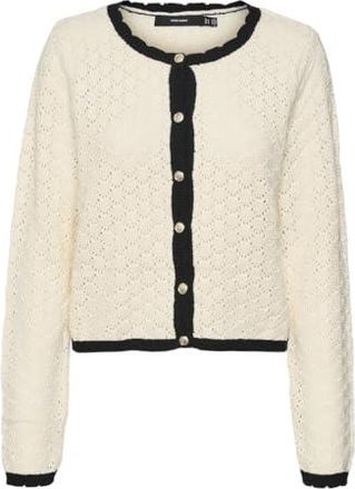Vero Moda Vmjackie Ls O-Neck Cardigan Boo, Blazer Bleu Marine-Détails : Solide, XS Femme