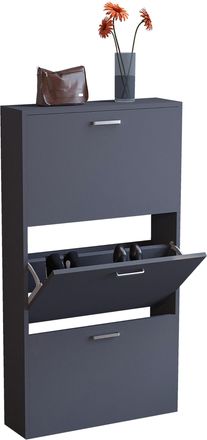 VCM Holz Regal Kipper Schuhregal Schuhschrank Schuhkipper 3 Sulos M