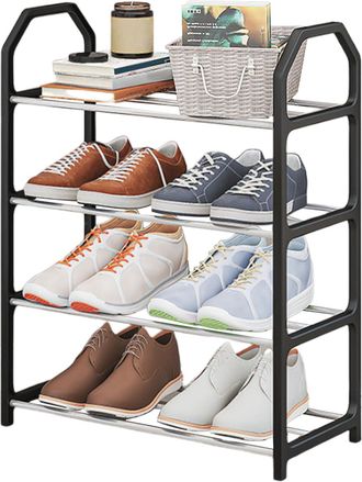 Generic Schuh-Organizer - vertikales, Organizer f&uuml;r Schuhe, langlebig, 4 Ebenen, hohe Kapazit&auml;t, robust