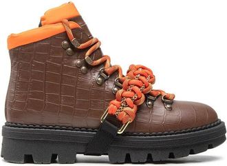 Pinko Pinko Schnürstiefeletten Zenzero Scarpa AI 22-23 BLKS1 1H2134 A07K Braun