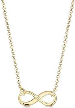 Elli PREMIUM Collier Femme Symbole Infinité en Or Jaune 375