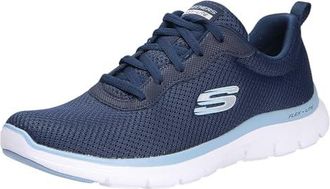 Skechers Femme Flex Appeal 4.0 Brilliant View Basket, Navy Mesh Bluen Trim, 38.5 EU