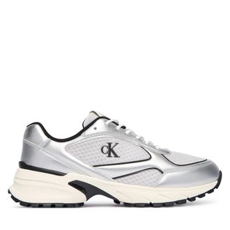 Calvin Klein Sneakers Calvin Klein Hike Runner Laceup Mesh Mix Met YM0YM01402 Silberfarben