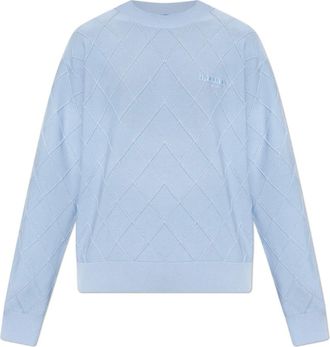 Balmain Homme, Pulls, Bleu, Taille: 2XL Pull en maille vintage