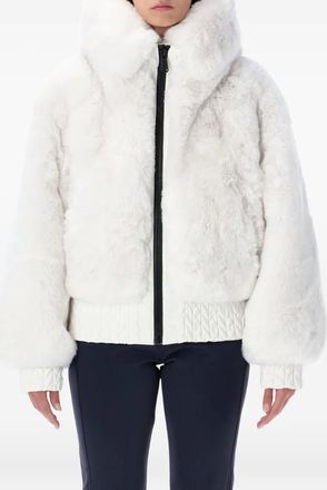 Goldbergh manteau en fourrure artificielle à capuche - Blanc