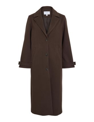 Vila Vifemke L/S Button Long Coat - Noos