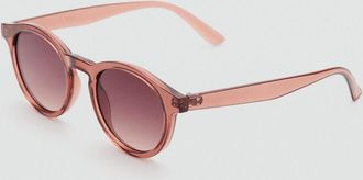 Mango Sonnenbrille mit rundem Gestell pfirsich - Damen - Einheitsgr&ouml;&szlig;e - MANGO