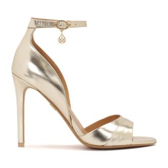 Kazar Goldene Sandalen mit eingebautem Absatz - - Shoes - Damen - Gelb - 37 EU