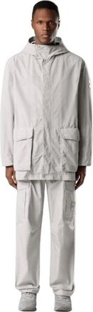 Stone Island Homme, Manteaux, Gris, Taille: 2XL David Light-Tc Short Parka