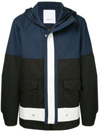 Ports V Jacke mit Kapuze - Schwarz