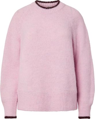 Pieces Pcivy Ls O-Neck Contrast Knit Noos Bc