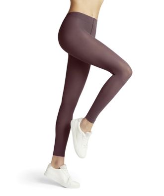 Falke Damen Leggings Pure Matt 50 DEN W Le halb-blickdicht einfarbig 1 St&uuml;ck, Rosa Roan Rouge 8936, S-M
