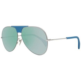 Police Femme, Accessoires, Bleu, Taille: ONE Size Lunettes de Soleil Aviateur Bleues pour Femmes