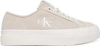 Calvin Klein Sneakers Calvin Klein Vulc Flatf Laceup Suede HW0HW03088 Beige