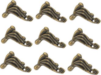 DOITOOL 20stücke Retro Möbelfüße Aus Vintage Box Schutzfüße Mit Filigranem Muster Einfach Zu Montierende Möbelbeine Für Holzbox Dekorative Füße Für Aufbewahru