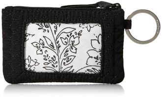 Vera Bradley Damen Polyester mit Reißverschluss Ausweishülle, True Black