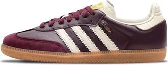 adidas Maroon Gold Metallic Sneakers Niedriges Profil - - Sport - Damen - Rot - 40 EU