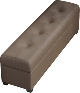 Generic Schuhbank mit Stauraum 6cm Hoch Elastisches Schaumstoff-Sitzkissen Massivholzrahmen Sitzbank mit Stauraum Kratzfeste Lederpolsterung f&uuml;r Flur, Wohnzim