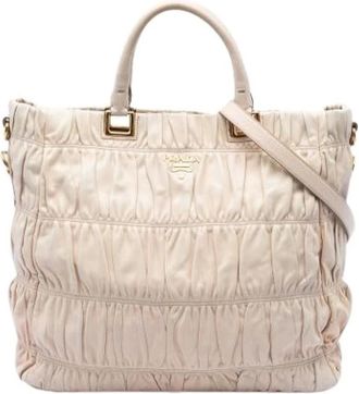Prada Pre-owned Vintage Satchel - Femme - Pre-owned - Beige - Taille: ONE Size