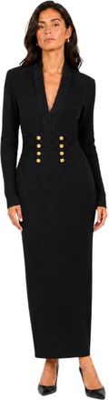 Balmain Femme, Robes, Noir, Taille: 34 FR Robes en maille