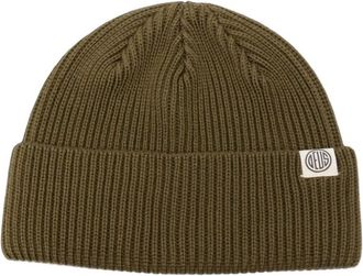 Deus Gerippte Beanie mit aufgesetztem Logo - - Accessories - Herren - Gr&uuml;n - ONE SIZE