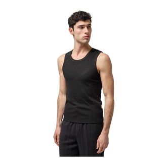Gianni Lupo Homme, Tops, Noir, Taille: XL Hauts sans manches