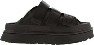 UGG Ugg, Femme, Chaussures, Noir, Taille: 37 EU GoldenGlow Slide