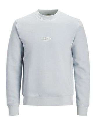 Jack & Jones Jjesoho Sweat &agrave; col Rond Noos Pls - Grande Taille, Bleu c&eacute;leste, 4XL