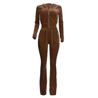 Generic V&ecirc;tements de sport d&eacute;t&eacute; pour femme en coton et lin respirants et confortables &agrave; manches courtes - Deux ensembles de surv&ecirc;tement pour femme - Tenue d&eacute;c