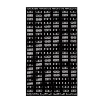 Balenciaga BB Monogram Logo Blanket Scarf - - Accessories - Herren - Schwarzk - ONE SIZE
