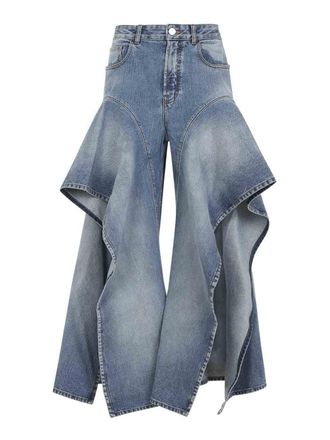 Alaia Pantalons D&eacute;contract&eacute;s - Bleu