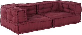 vidaXL vidaXL Pouf Modular Kastanienbraun 140x70x36 cm Stoff