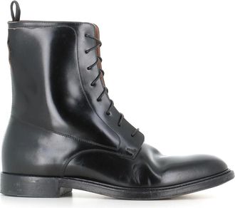 Maison Margiela Homme, Chaussures, Noir, Taille: 41 EU Cut Bottes à lacets
