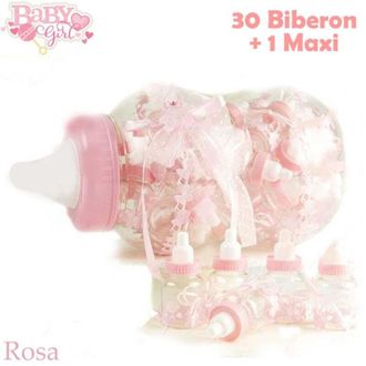 Trade Shop Trade Shop Traesio - Trade Shop - maxi rosa gezuckerte mandel flasche geburt idee 30 st&uuml;ck baby +1 maxi taufe