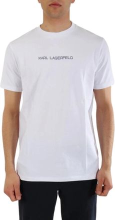 Karl Lagerfeld Homme, Tops, Blanc, Taille: M Logo T-Shirt