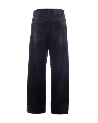 Haikure Womens Jeans Bonnie Zip Vintage Black Cotton