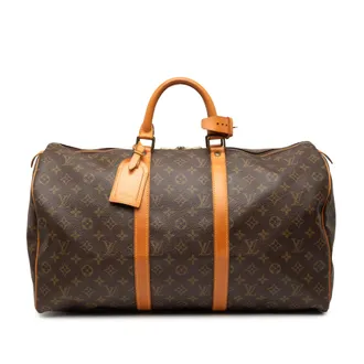 Louis Vuitton Coated Canvas Monogram Keepall 50